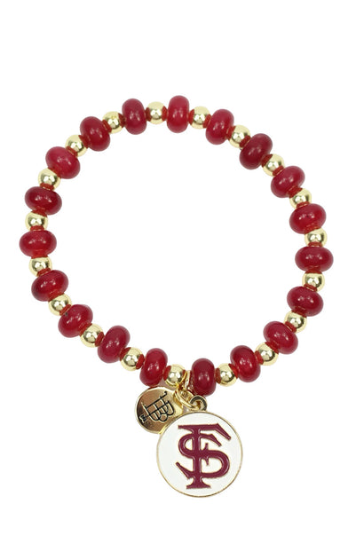 The Annie Stacker Bracelet (FSU Logo Charm) – Bows and Arrows Co